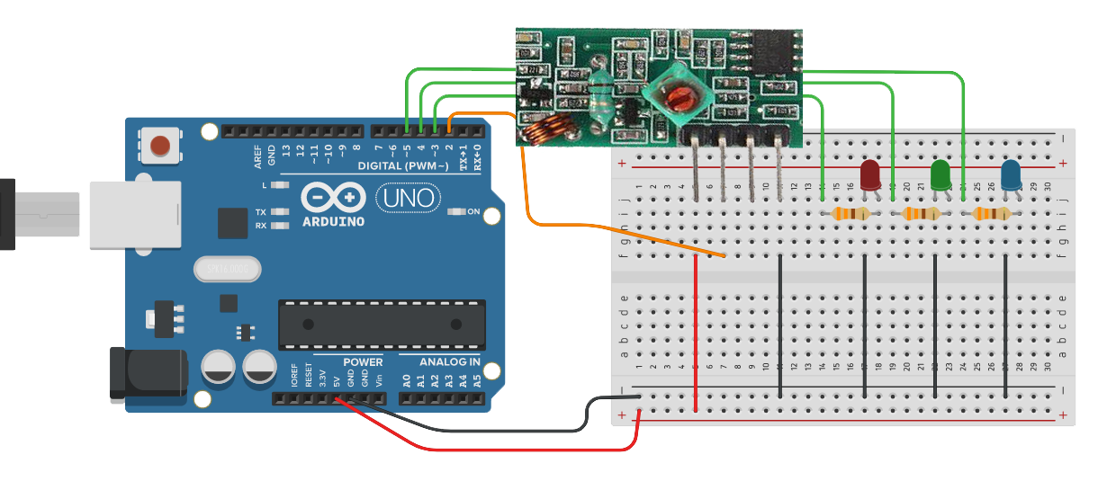 Arduino 433 mhz RF Alıcı