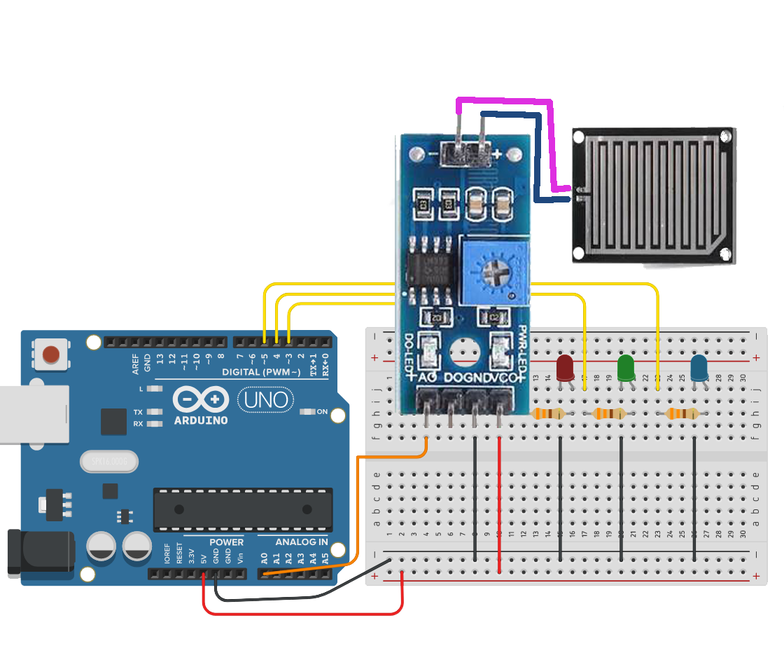 Arduino Yağmur Sensörü - Damla Sensörü - Su Sensörü - Rain sensor - Ders 43 - | Teknikerler