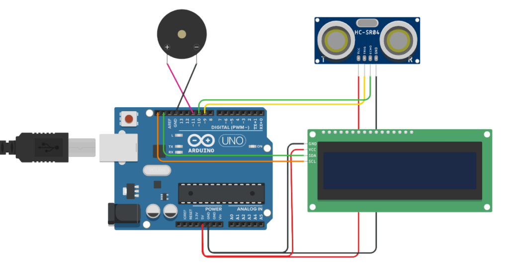 Arduino HC-Sr04 - Ultrasonik Sensör - Park Sensörü - 60 - | Teknikerler