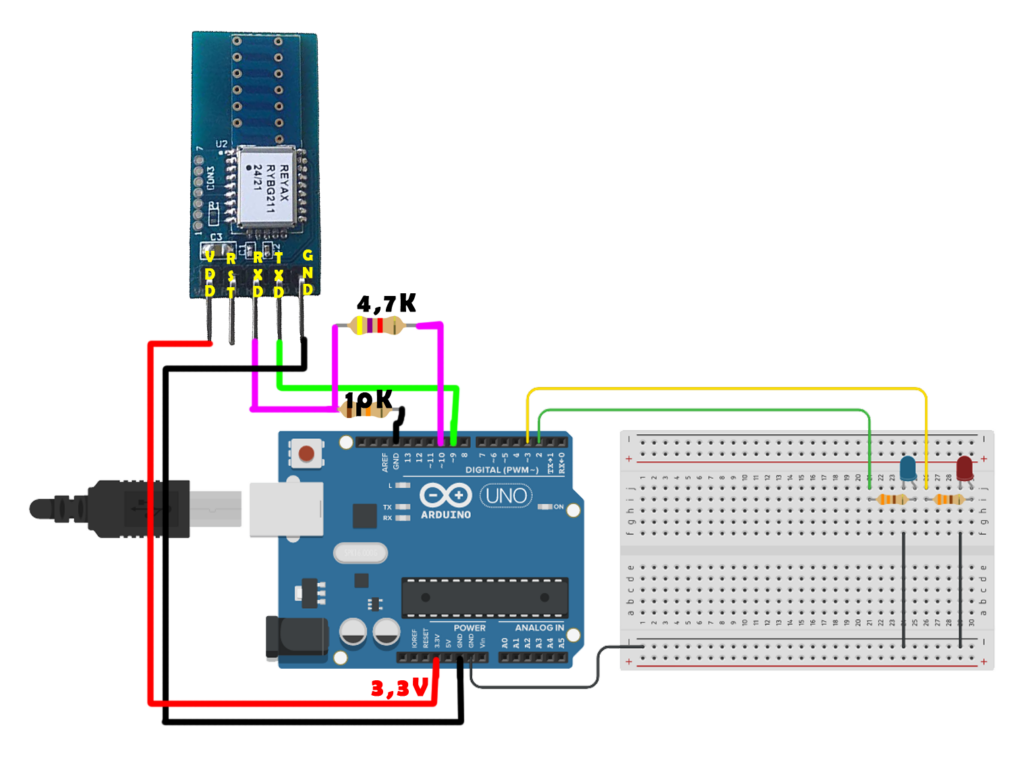 Arduino Reyax RYBG211 - Bluetooth Modülü - Arduino HC 05 - HC 06 - 61 - | Teknikerler