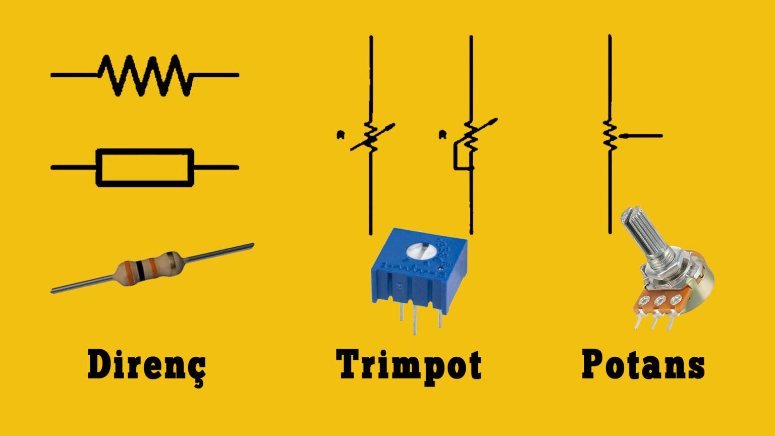 Elektrik - Elektronik Devre Sembolleri I Elektronik Örnek Şema | Teknikerler