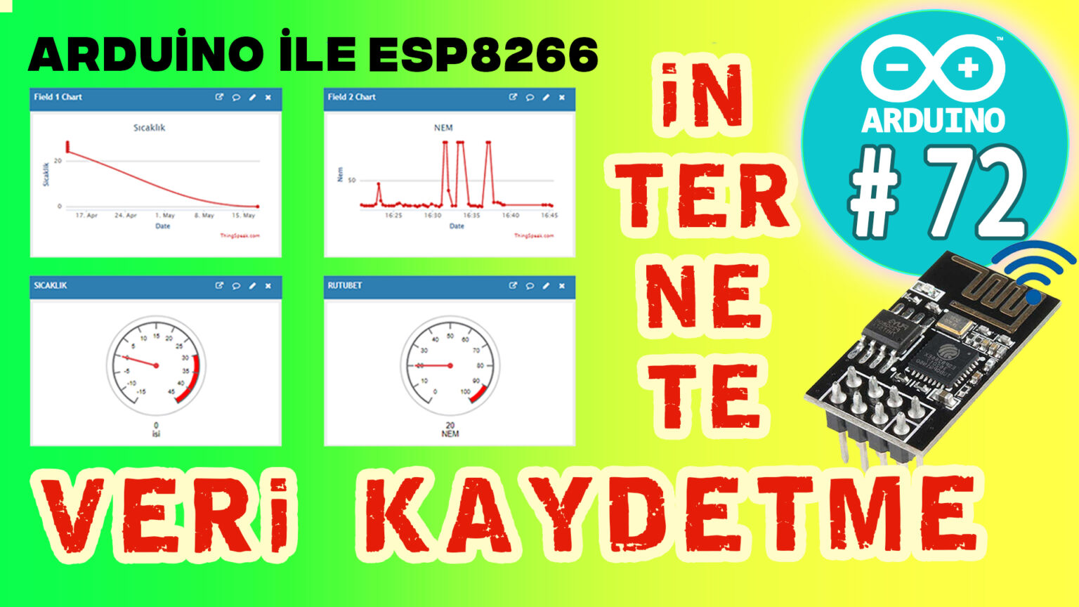 Arduino Esp8266 Wifi üzerinden Cep Telefonu Ile Kontrol Arduino 